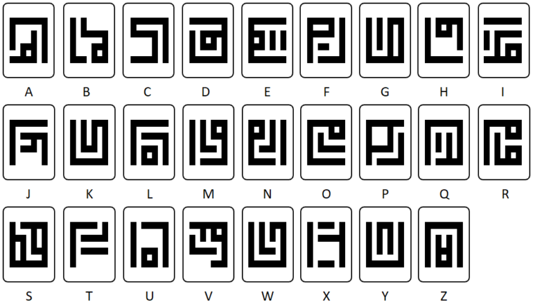 Square Glyphs - Geocaching info